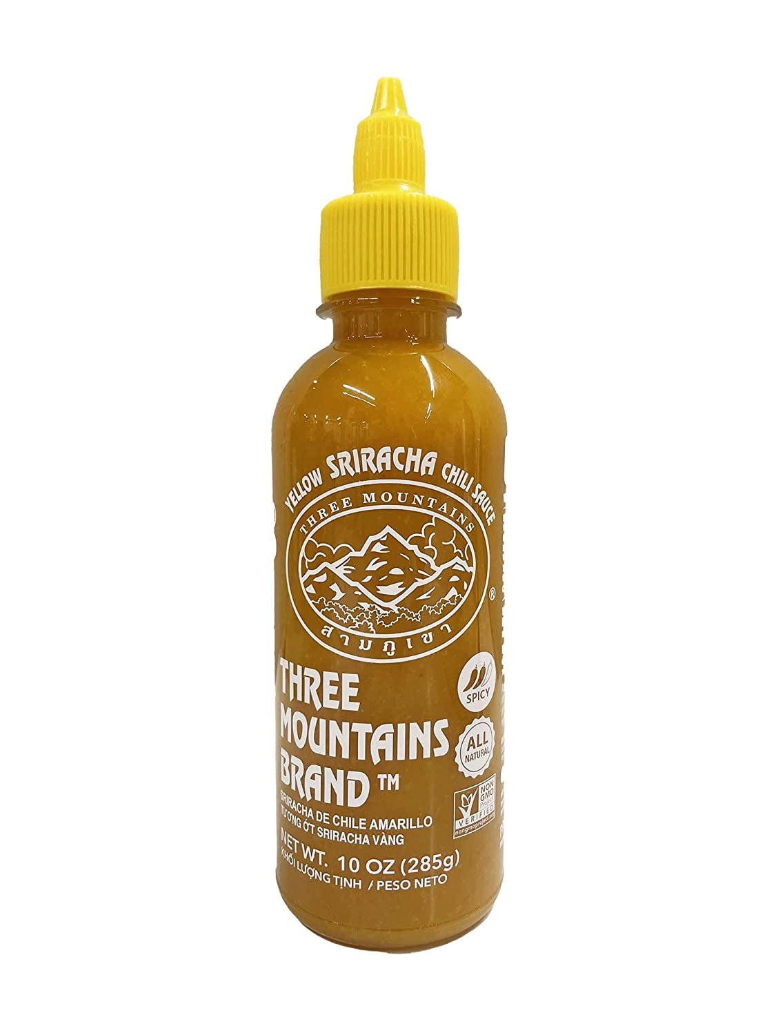 Three Mountains Yellow Sriracha Chili Sauce 10 Ounces (285 g) - Walmart.com