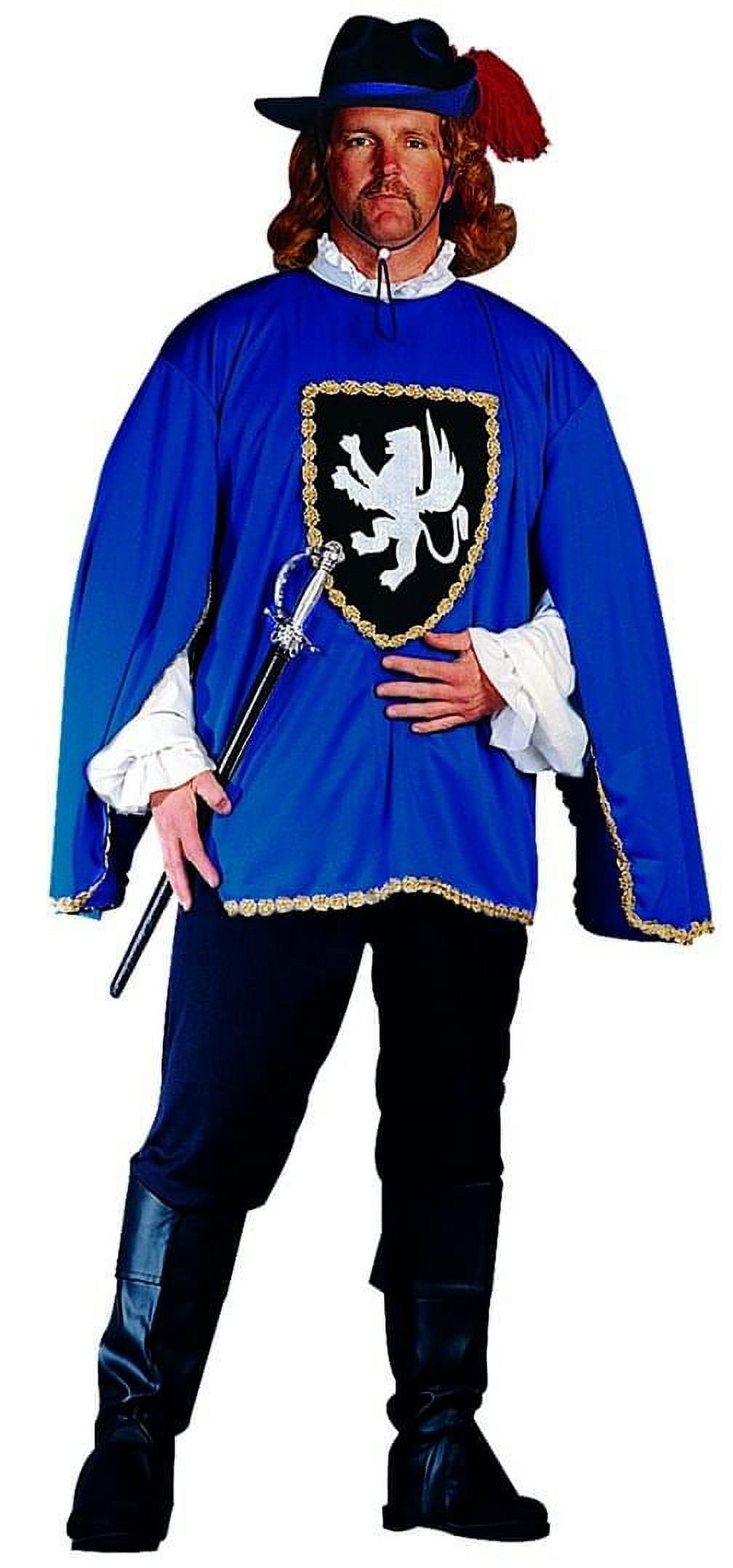 Three Musketeer Blue Tunic Costume Adult Standard - Walmart.com