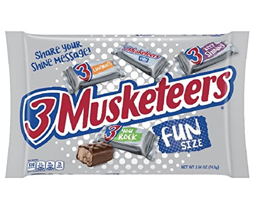 Three Musketeers 3 Minis Small Bag (1) 2.64 oz - Walmart.com