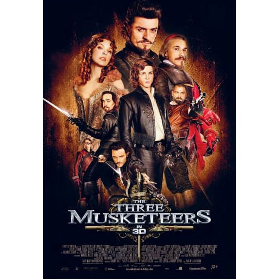 Three Musketeers Movie Poster 24inx36in (61cm x 91cm) Art Poster 24x36 ...