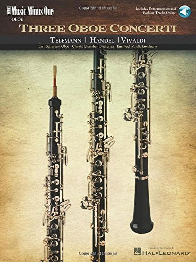 Three Oboe Concerti: Teleman * Handel * Vivaldi Music Minus One Oboe ...