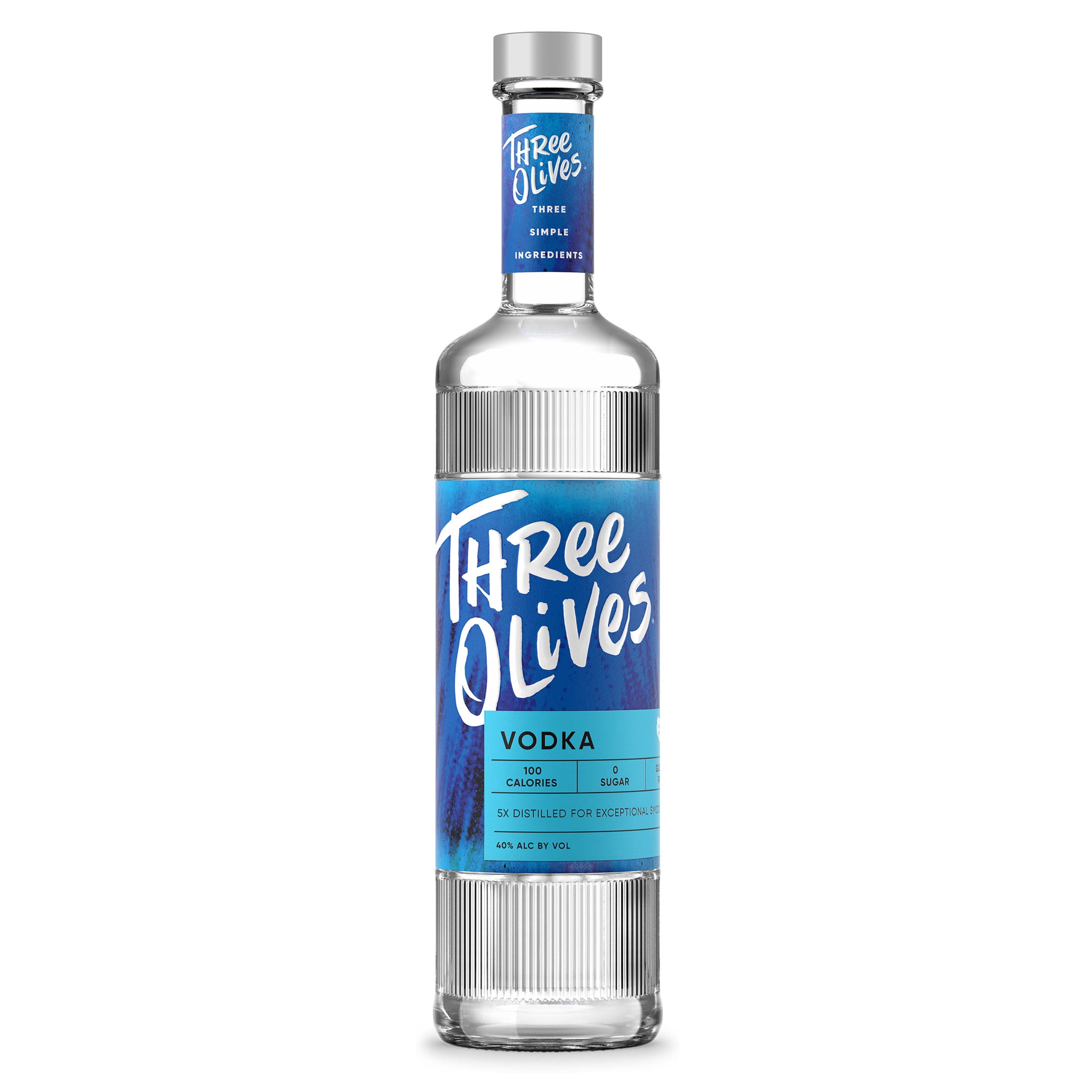 Three Olives Vodka Original, 40% ABV, 80 Proof, 1 Count, 750 ml Glass ...