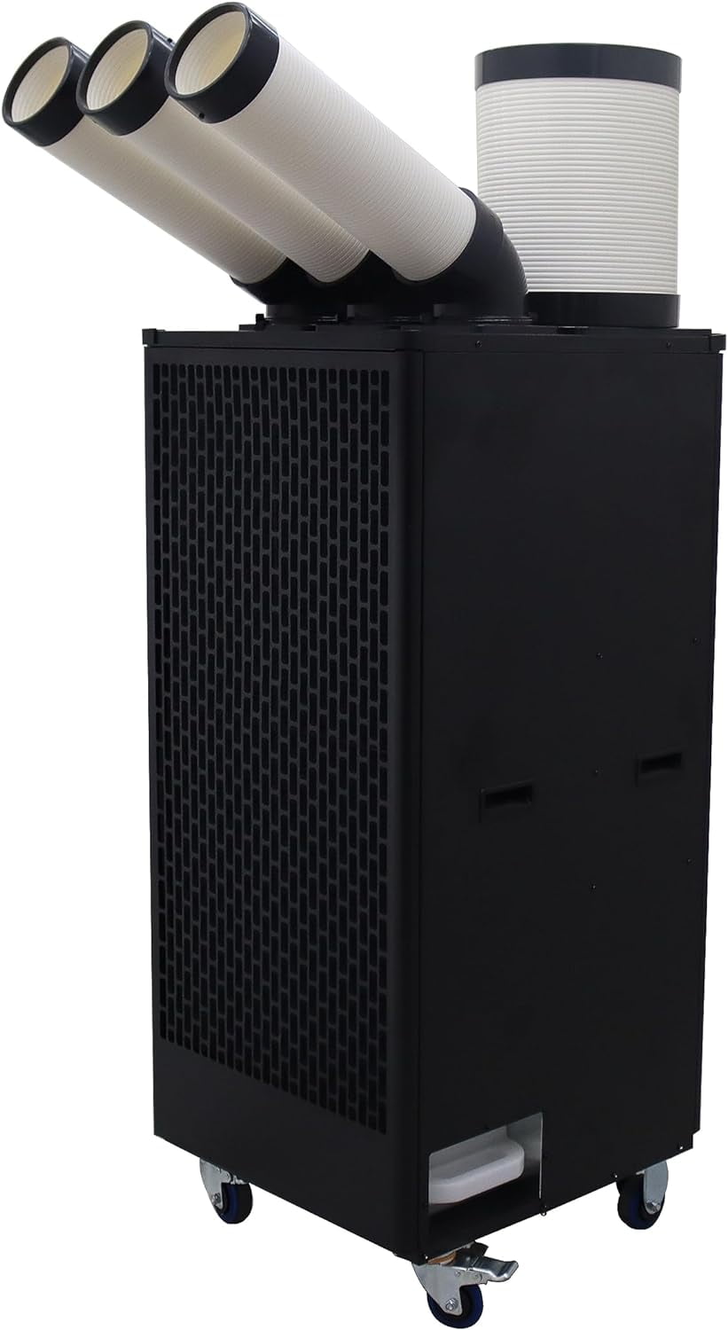 Three Outlets Industrial Air Conditioner Mobile Outdoor Cooling Aircon ...