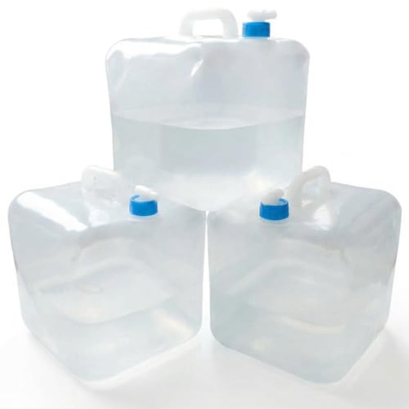 Three-Pack 5.3-Gallon (20-Liter) Collapsible Water Storage Containers ...