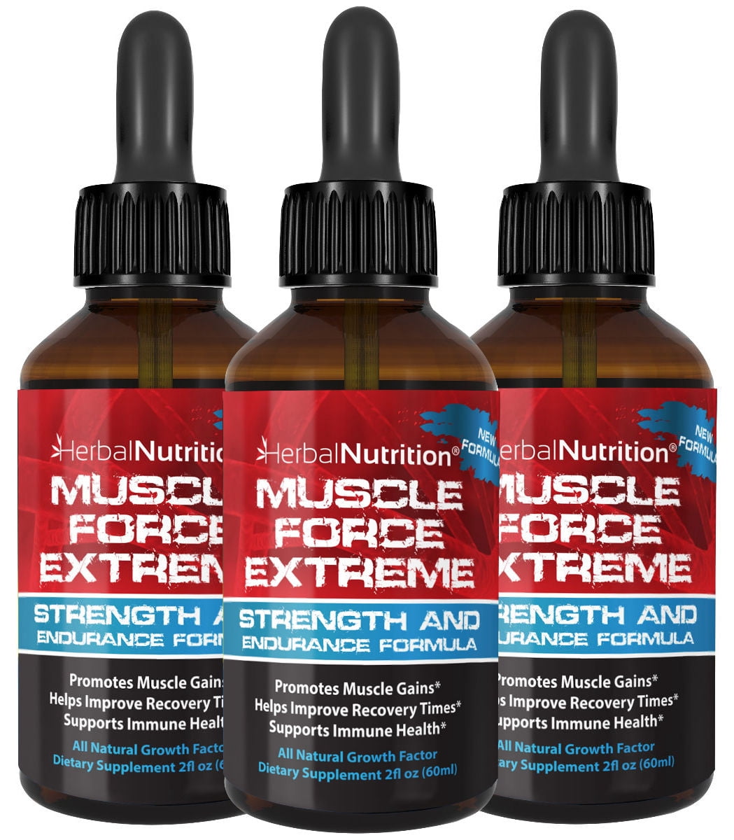 Three Pack - Best Muscle Building Supplement Muscle Force Extreme 345mg ...