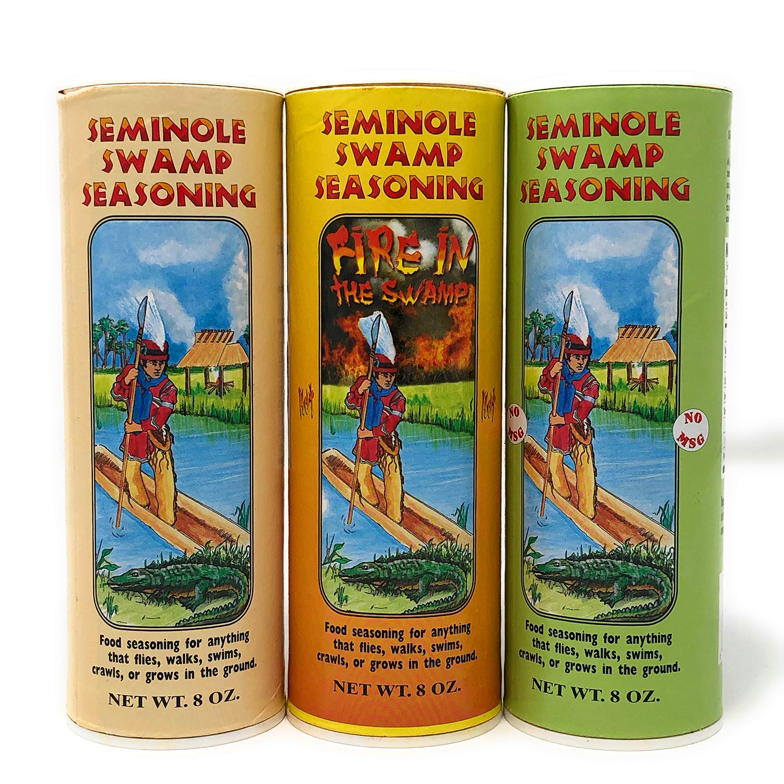 Three Pack of Seminole ZS23 Swamp Seasoning - Original, Fire in The ...
