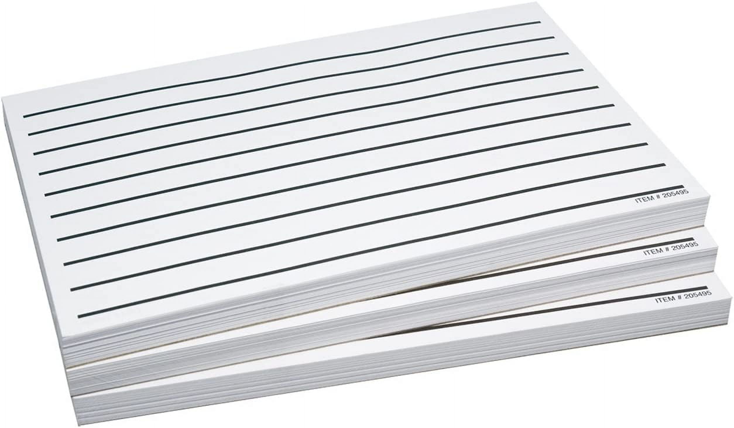 Three Packs Low Vision Thick Line Writing Paper, 5.5 x 8.5 - Walmart.com