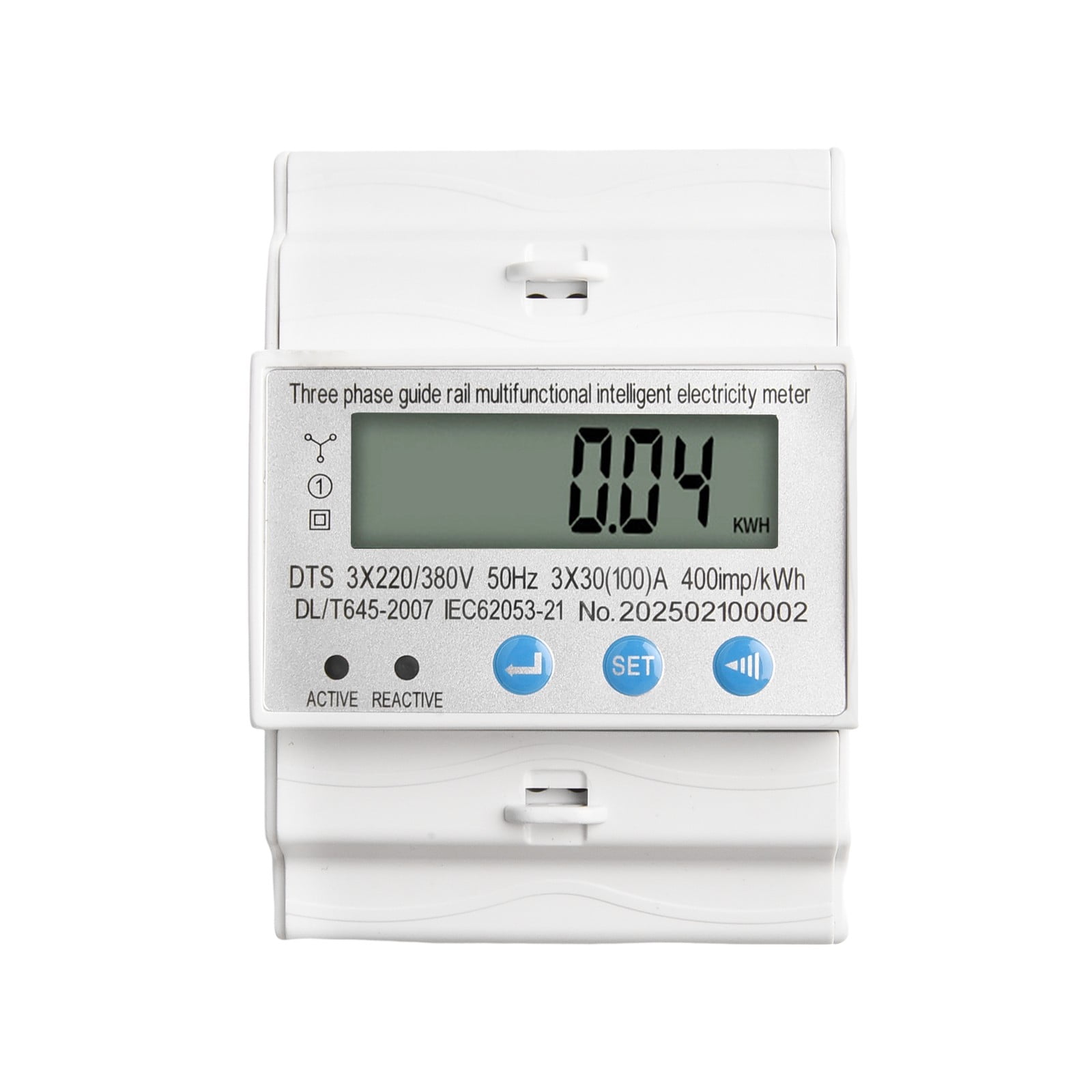 Three Phase Multifunctional Energy Meter for RS485 4P Electronic Watt ...