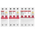 Three-Phase RCD 3P 4P Leakage Protector 15mA 30mA 20A 25A 40A 80amp 230 400V Volt Automatic Trip ...