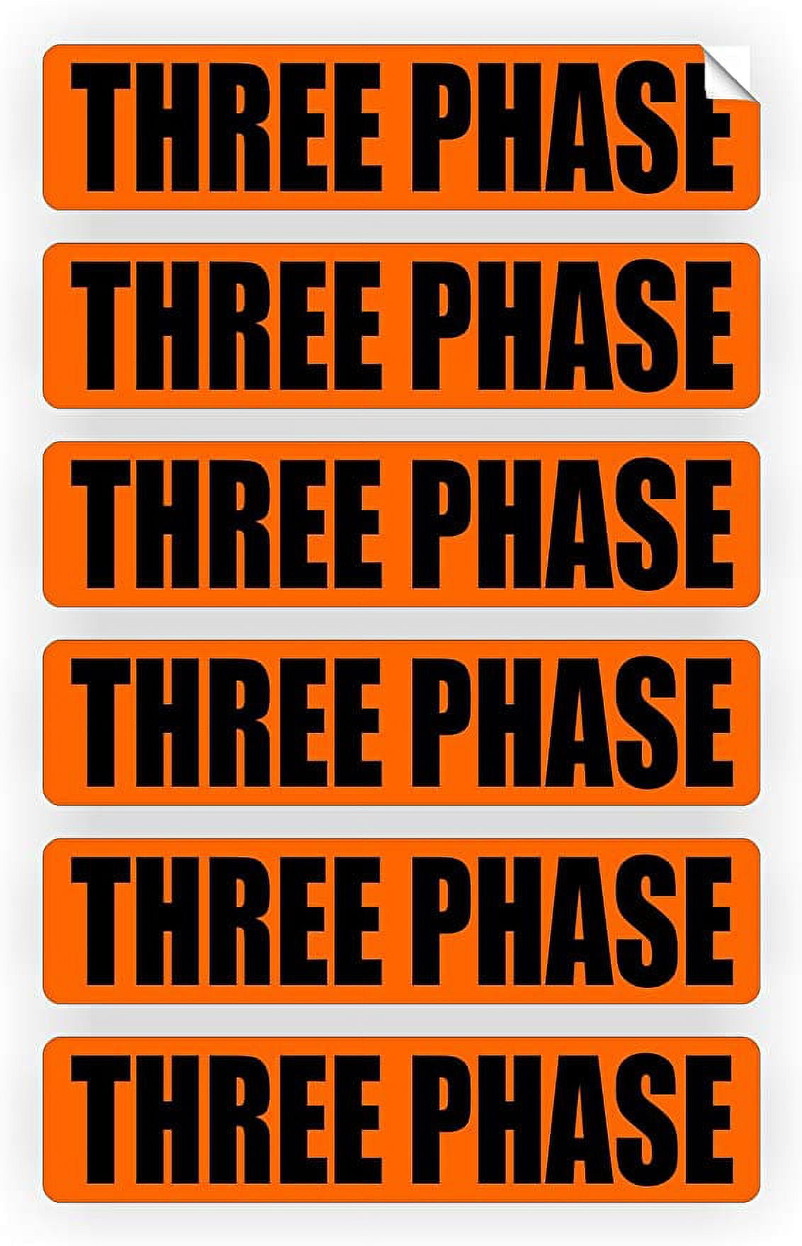 Three Phase Voltage & Conduit Markers | Stickers | Decals | Labels ...