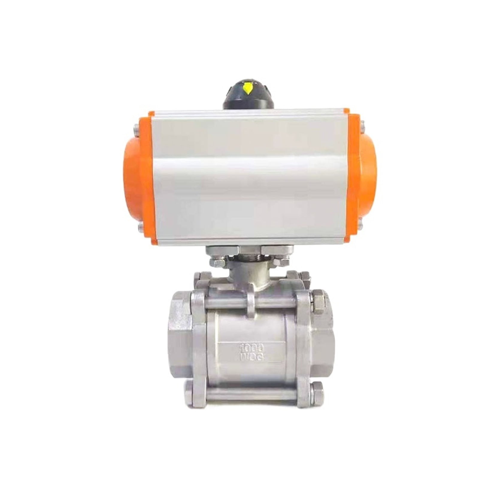 Three Piece High Platform Pneumatic Ball Valve DN8-DN50 Stainless Steel ...