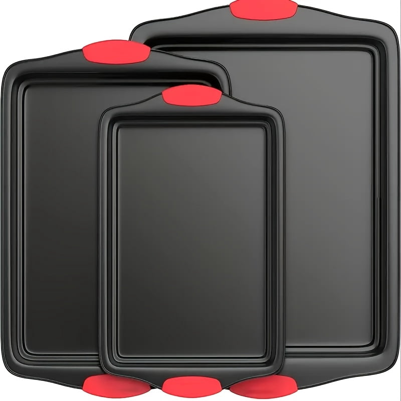 Three-Piece Premium Carbon Steel Baking Set Featuring Non-Stick Surface ...