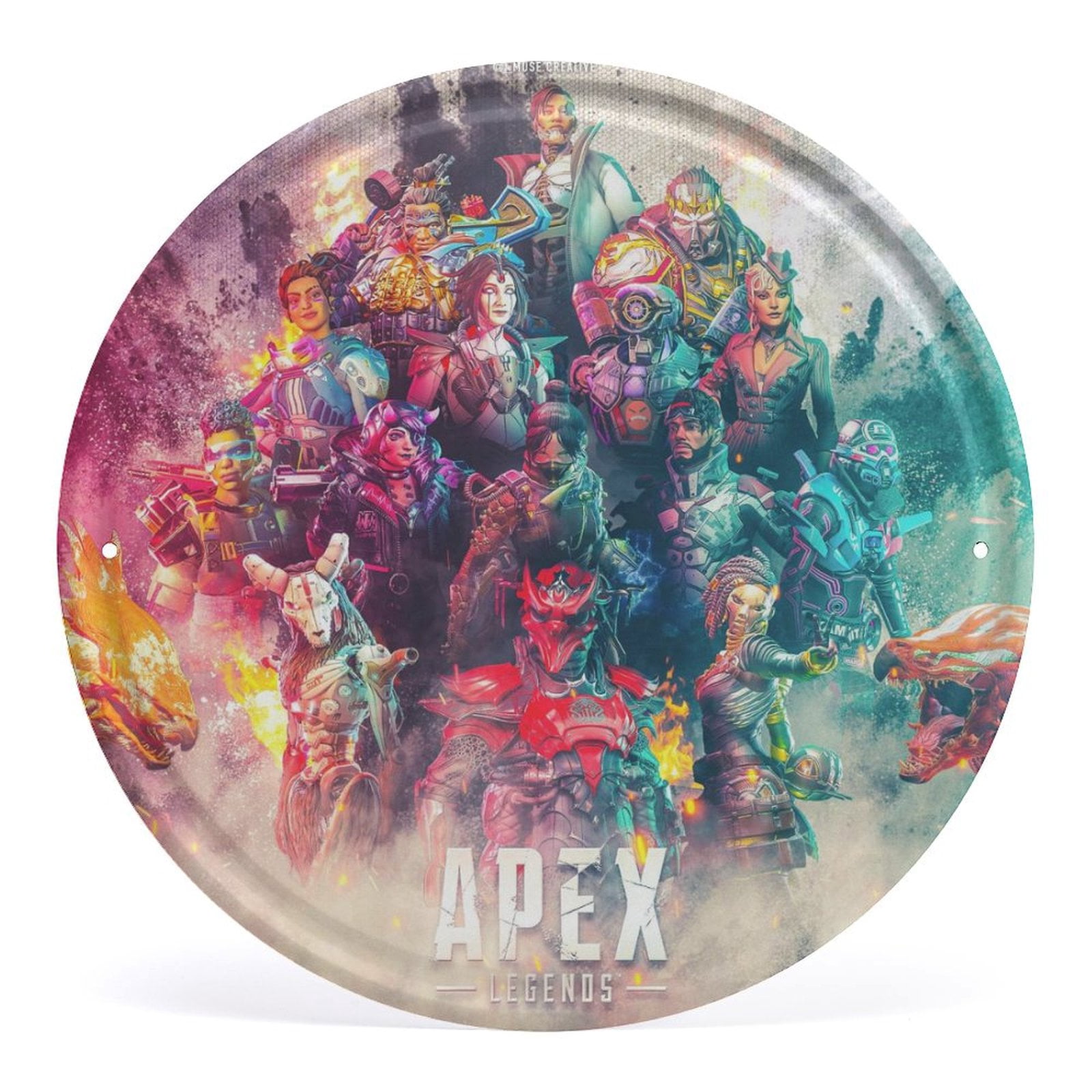 Three Piece Set Combination APEX LeGeNDs Circular Iron Hanging Picture ...
