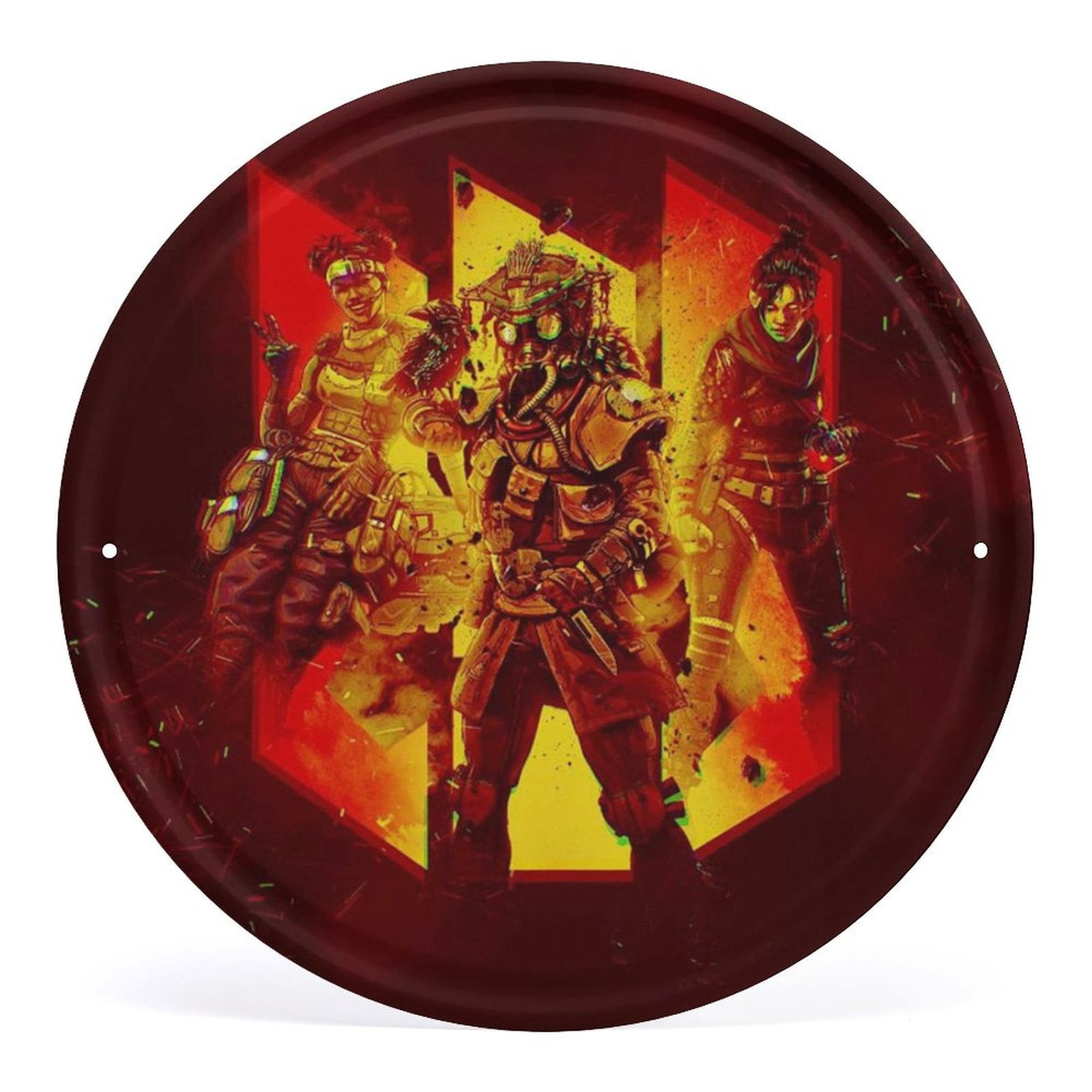 Three Piece Set Combination APEX LeGeNDs Circular Iron Hanging Picture ...