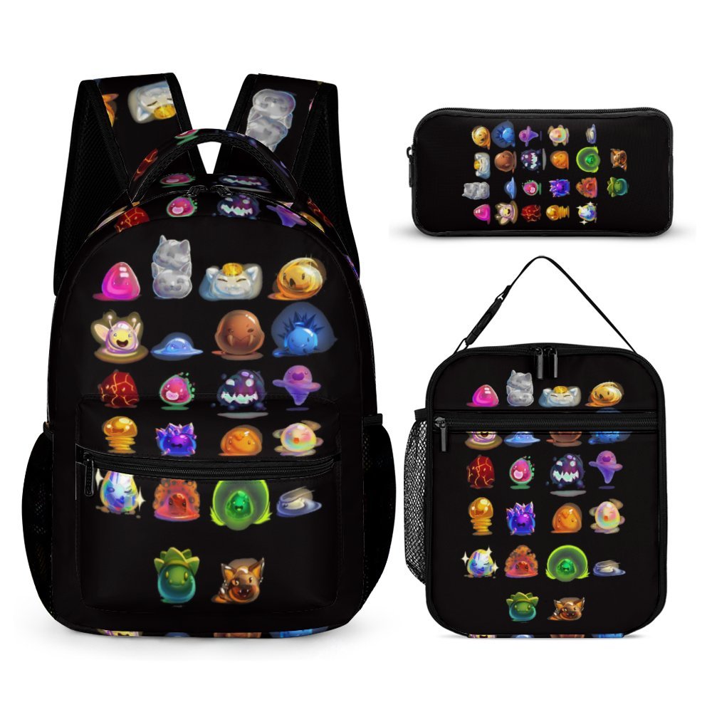 Three Piece Set Combination Slime Rancher High Capacity Bookbag with ...