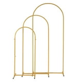 Three-Piece Set Wedding Iron Arch - Gold Finish, Rustproof, Easy ...