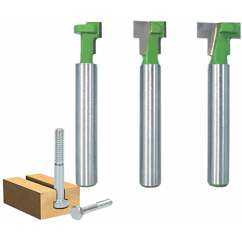 Three-Piece Woodworking Milling Cutter Keyhole Cutter Keyhole Cutter (6 ...