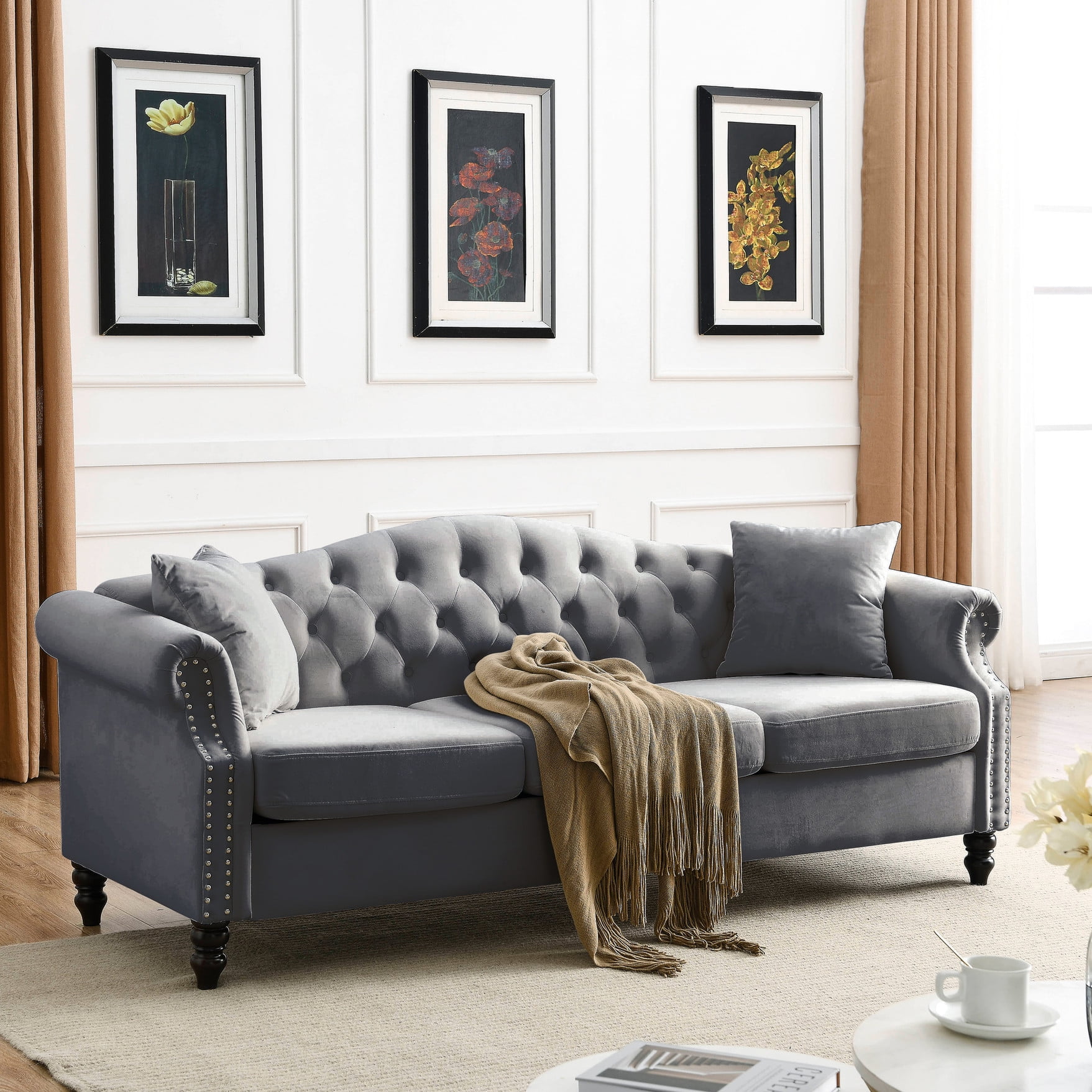 Three - Position Sofa - Curved Spring Structure Support - Bedroom ...
