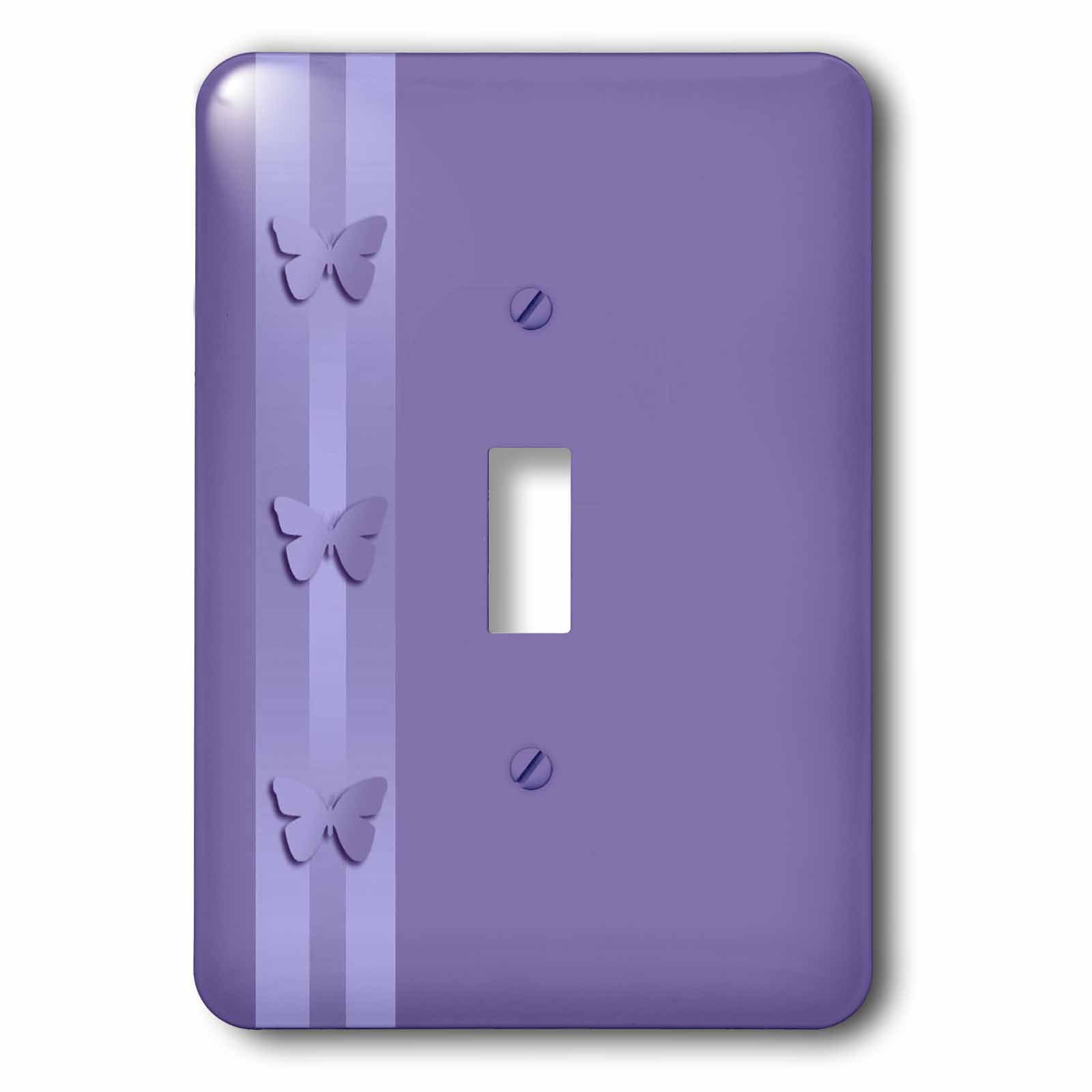 3dRose, Three Purple Butterflies, single toggle switch - Walmart.com