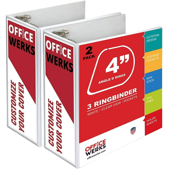 3+ Inch Binders in Binder by Ring Size - Walmart.com