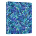 Three Ring Binder Abstract Leaves 1.5 Inch Round Binder D-Rings for ...