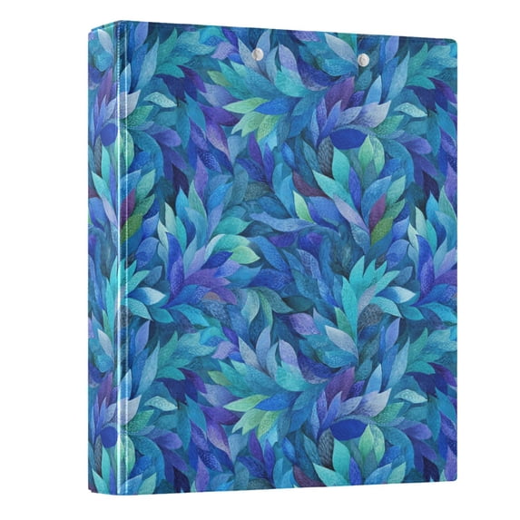 Three Ring Binder Abstract Leaves 1.5 Inch Round Binder D-Rings for ...