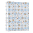 Three Ring Binder Blue Checkered Rabbit 1.5 Inch Round Binder D-Rings ...