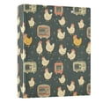 Three Ring Binder Chicken Radio 1.5 Inch Round Binder D-Rings for ...