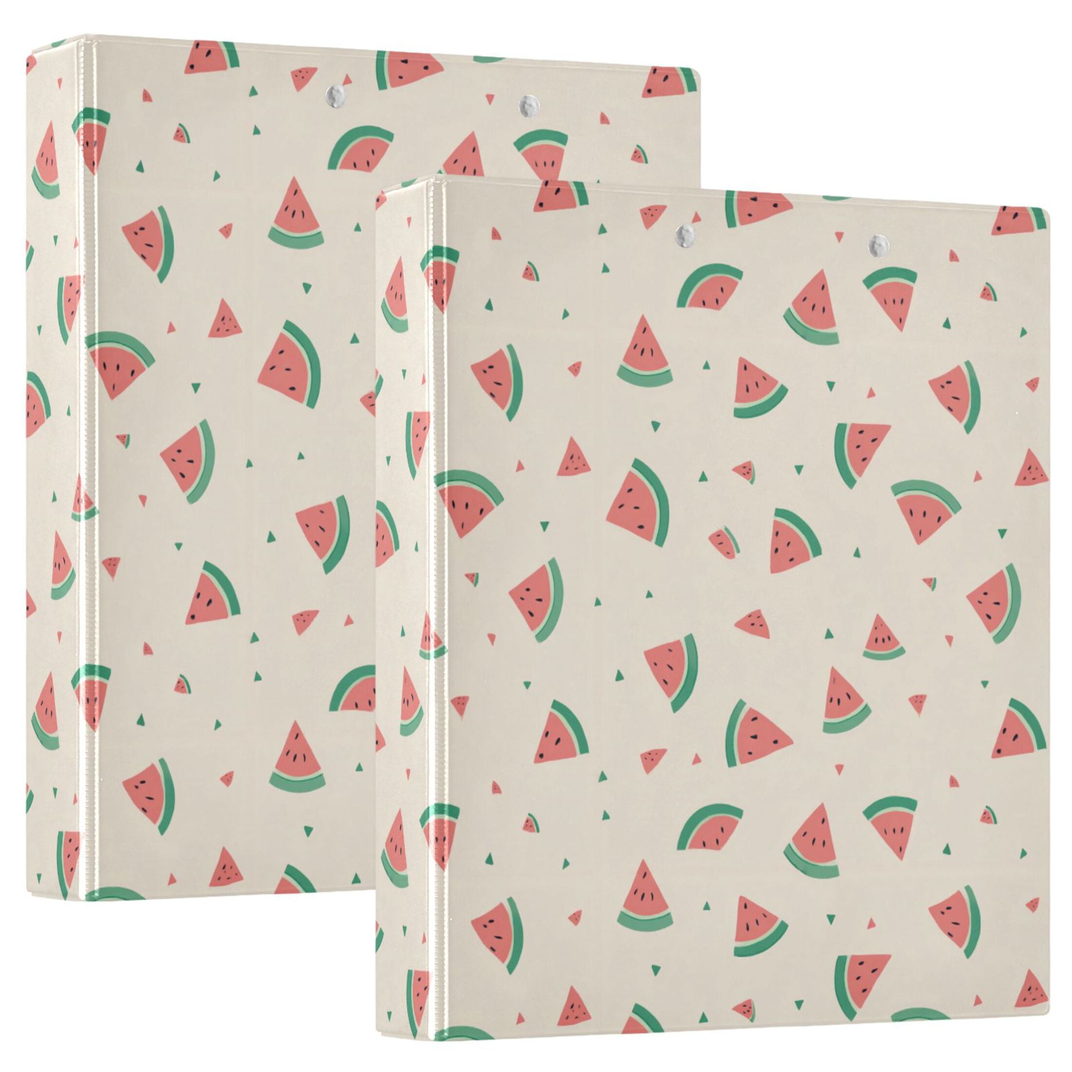 Three Ring Binder Floating Watermelon 1.5 Inch Round Binder D-Rings for ...