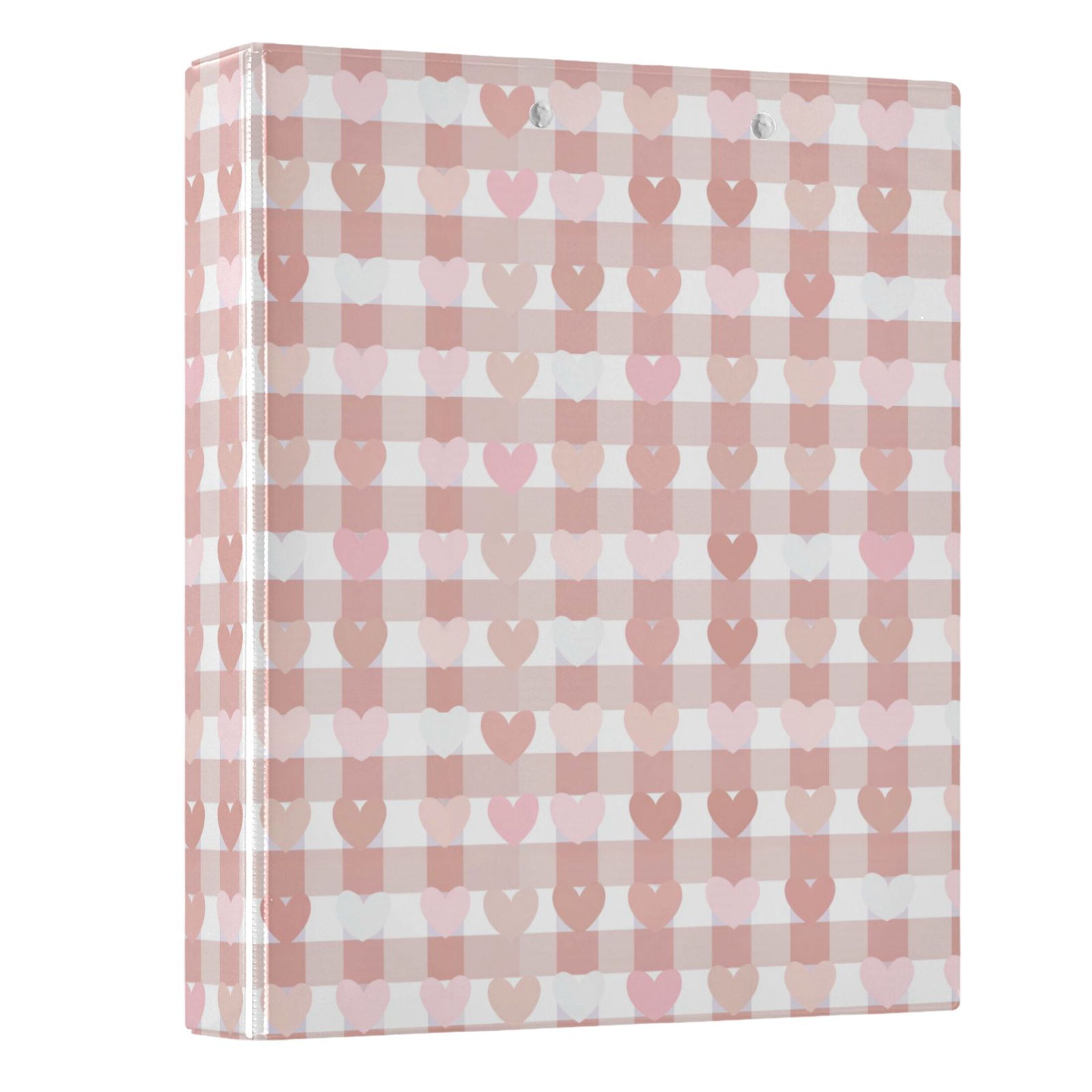 Three Ring Binder Love Grid 1.5 Inch Round Binder D-Rings for Office ...
