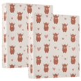 Three Ring Binder Loving Highland Cattle 1.5 Inch Round Binder D-Rings ...
