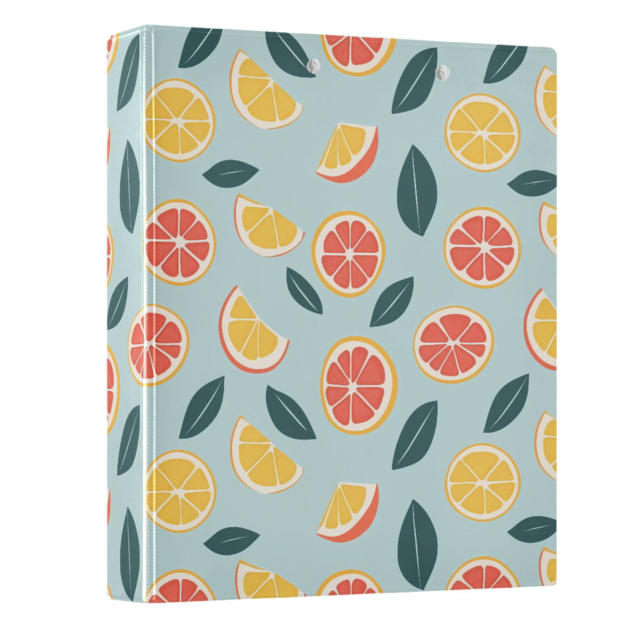 Three Ring Binder Orange 1.5 Inch Round Binder D-Rings for Office ...