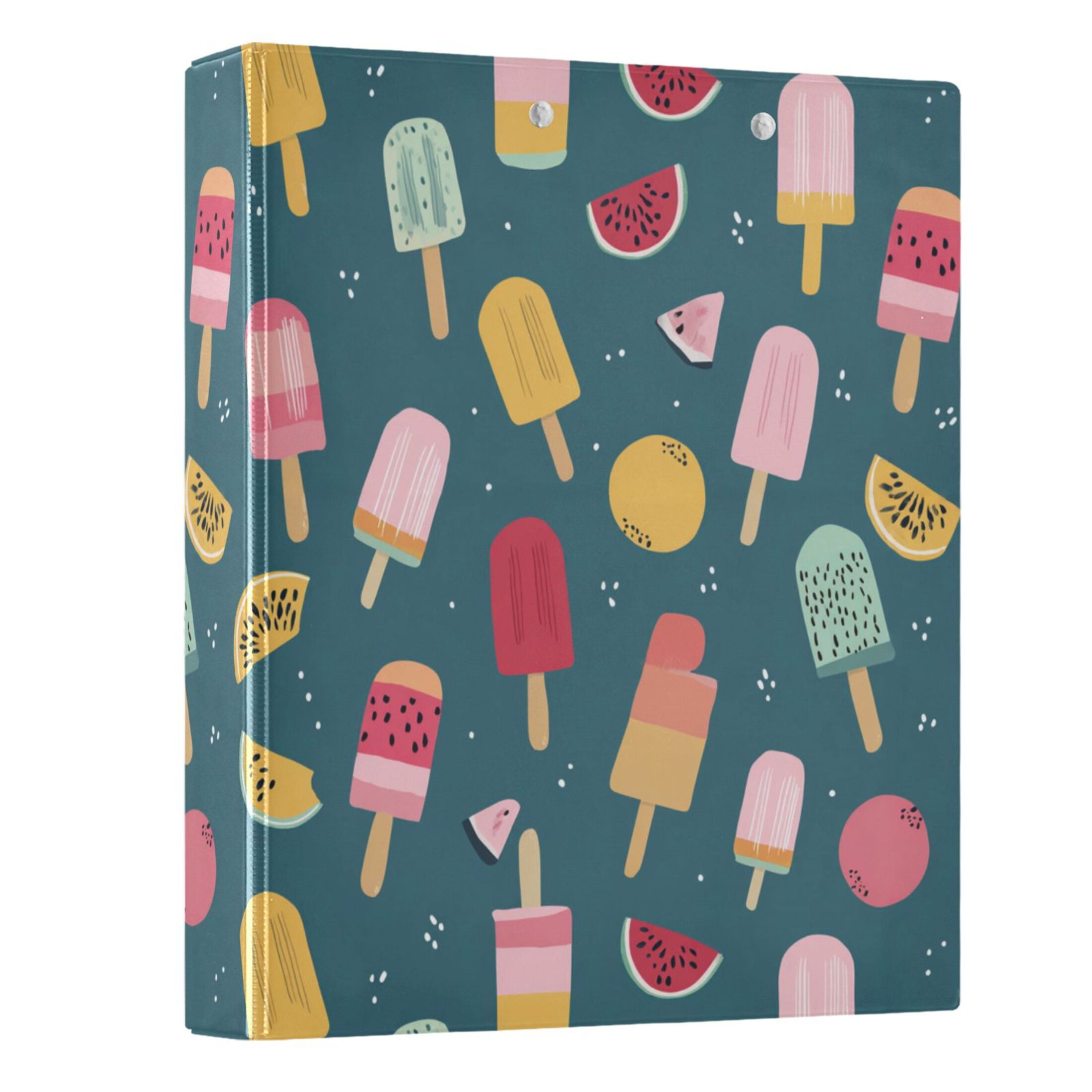 Three Ring Binder Popsicle Watermelon Fruit 1.5 Inch Round Binder D ...