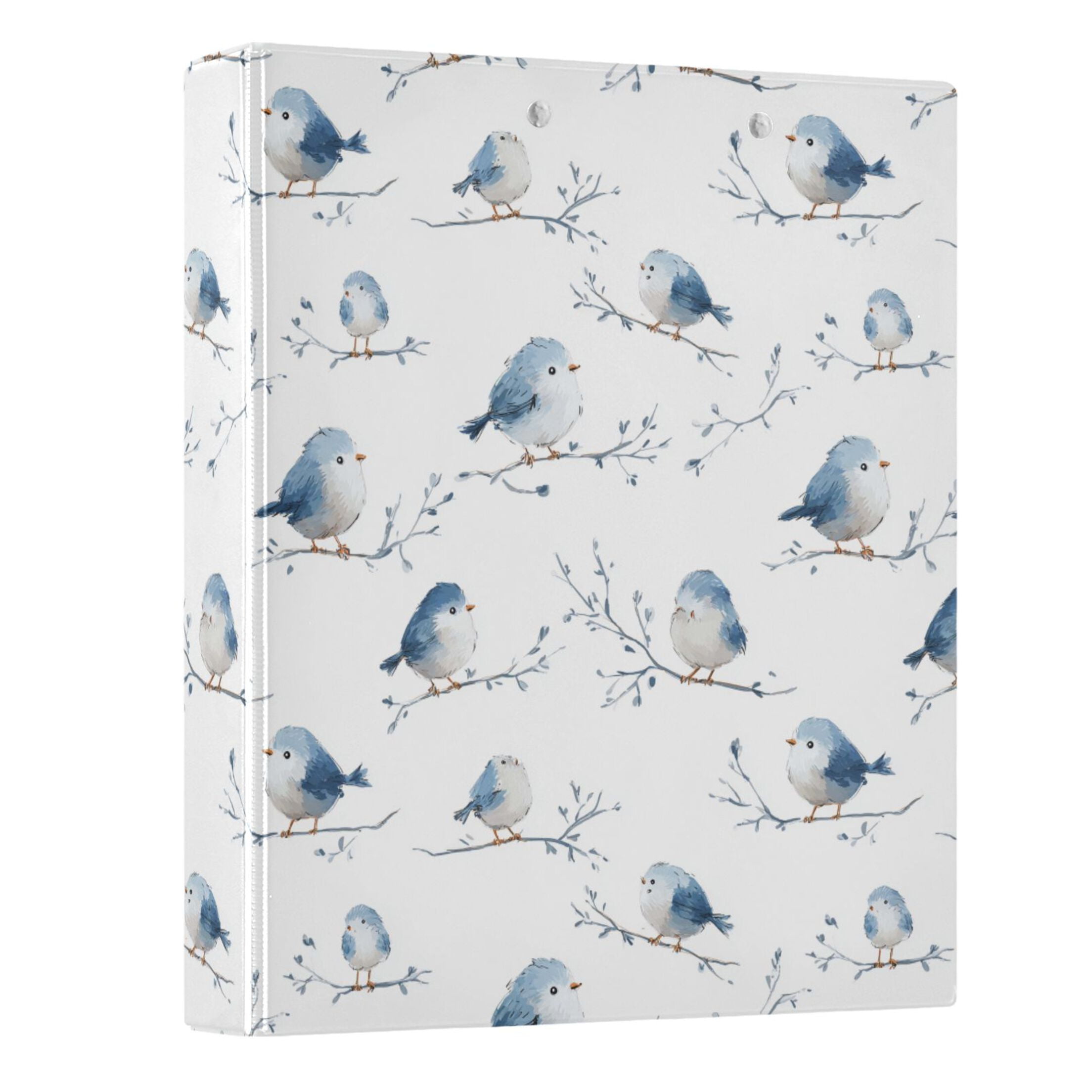 Three Ring Binder Small Birds 1.5 Inch Round Binder D-Rings for Office ...
