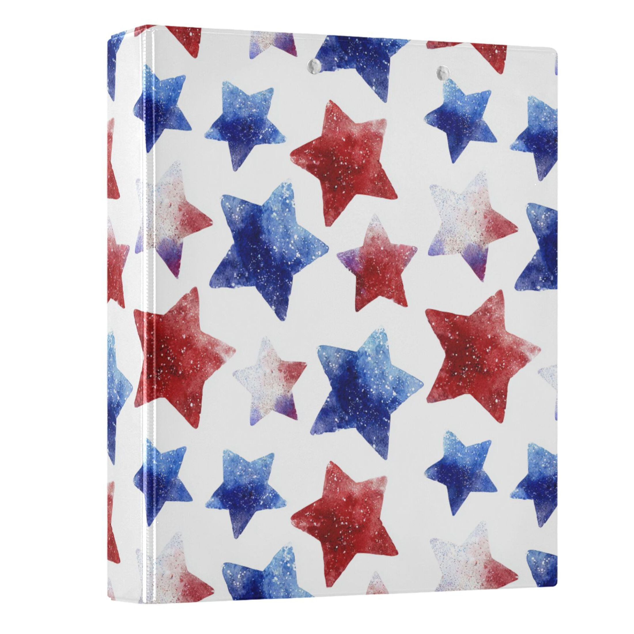 Three Ring Binder Sparkling Stars 1.5 Inch Round Binder D-Rings for ...