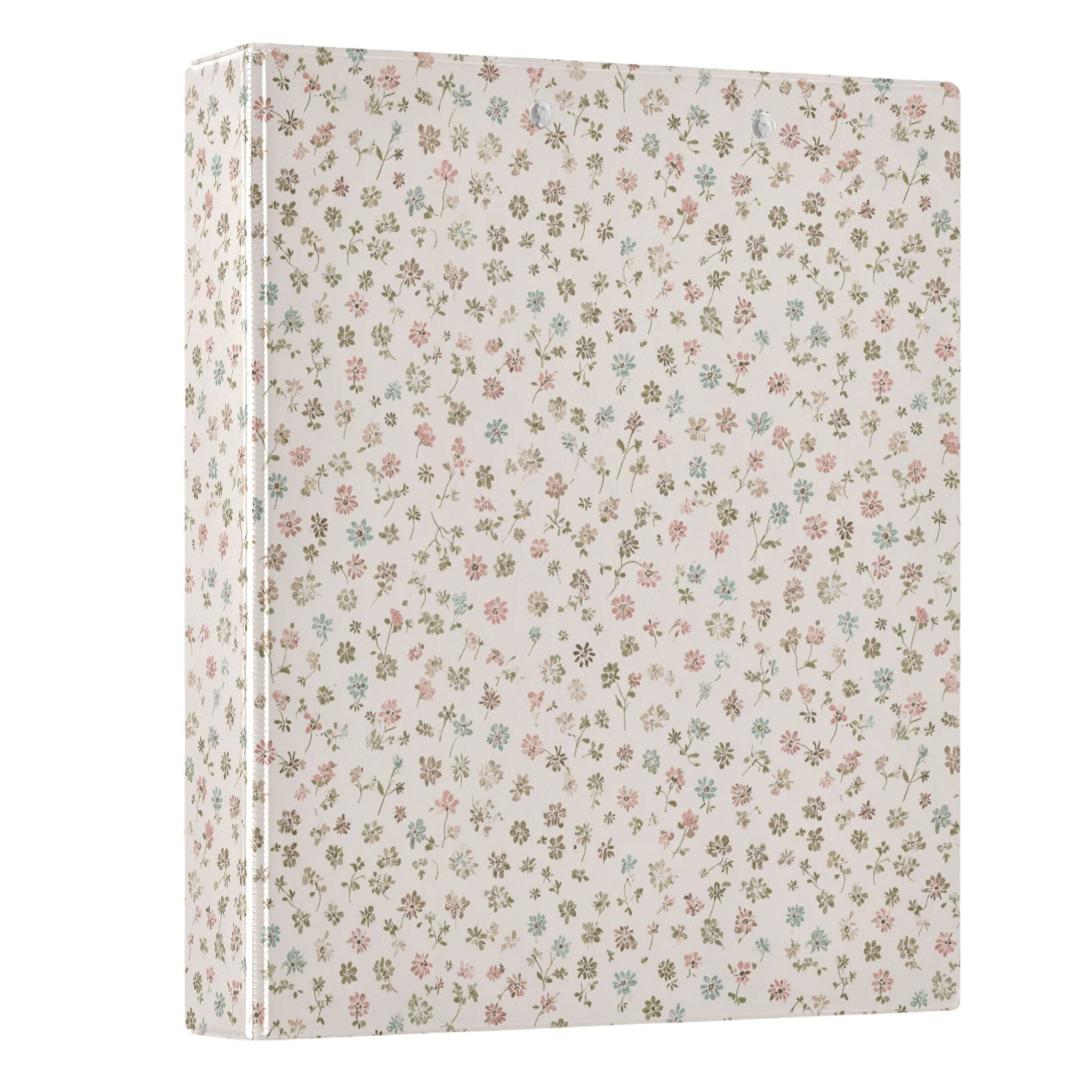 Three Ring Binder Vintage Floral Pastel Tones 1.5 Inch Round Binder D ...