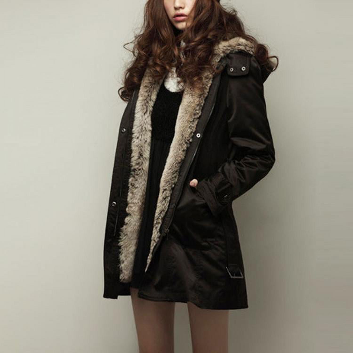 Three Season Jacket - Detachable Faux Fur Lining - Walmart.com
