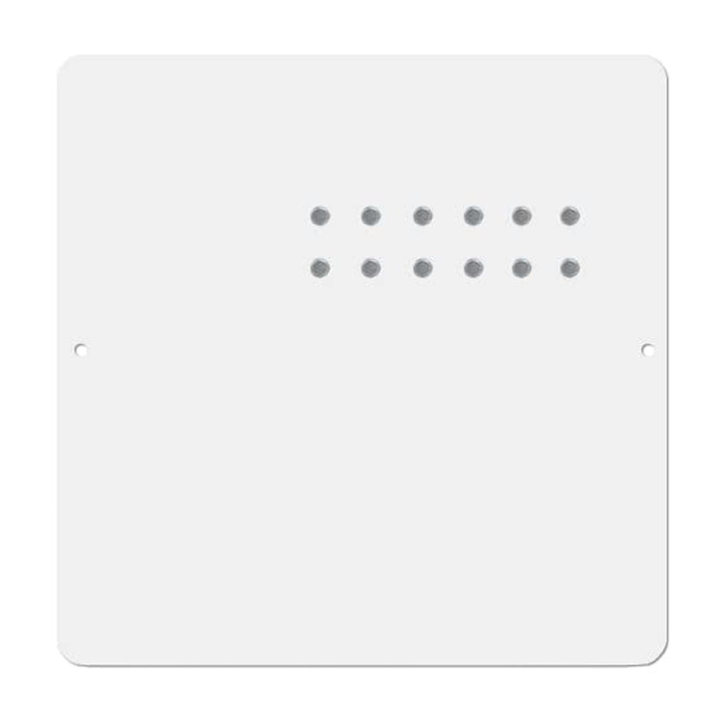 Three by Three Seattle 12 x 12 Inch Metal Frameless Magnetic Bulletin ...