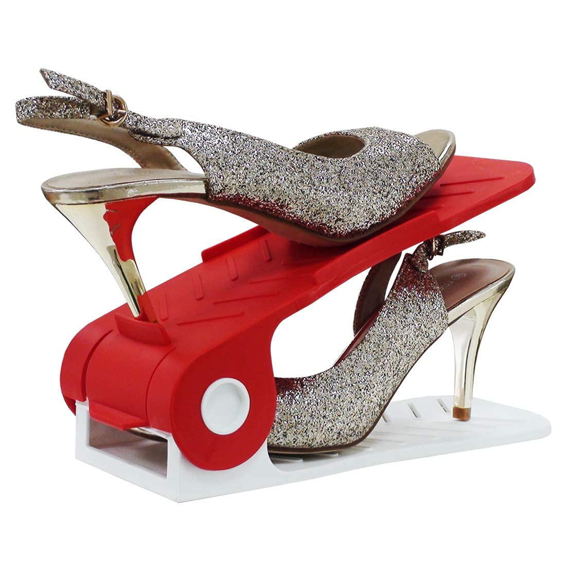 Three Secondz shoe organiser space saver shoe rack adjustable shoe slot ...