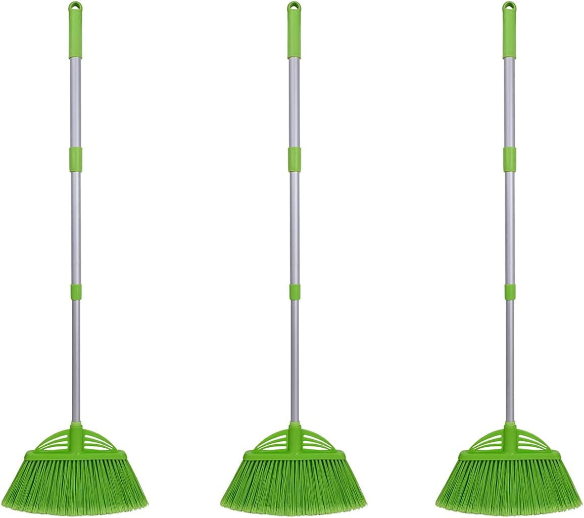 Three-Section Telescopic Aluminum Alloy Rod Long-Handled Broom for ...