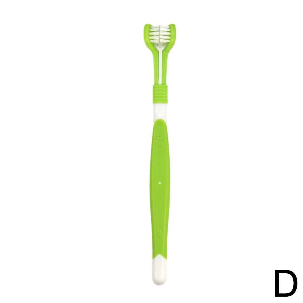 Three Sided Pet Toothbrush Three-Head Pet Toothbrush For Dogs And Cats ...