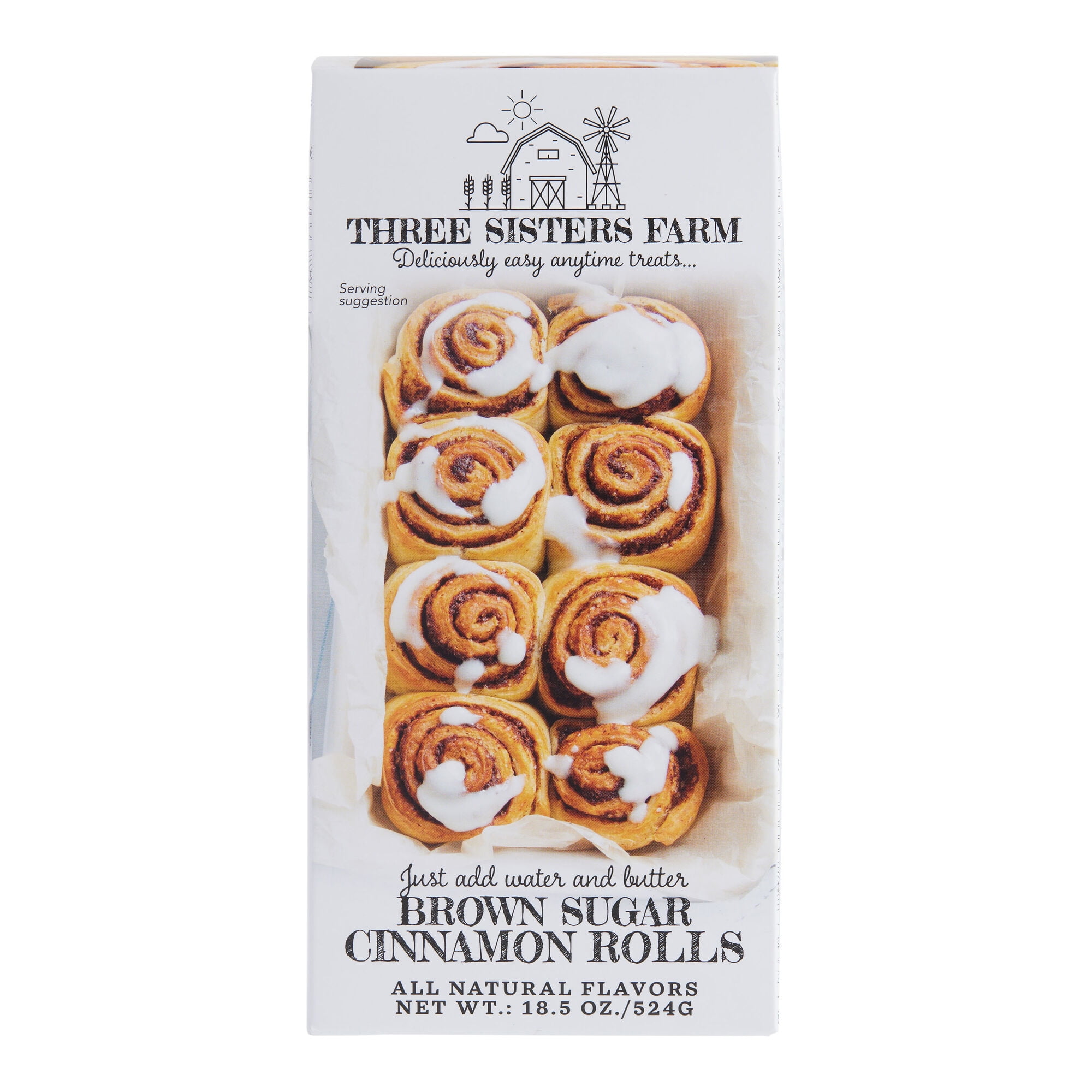 Three Sisters Farm Brown Sugar Cinnamon Rolls Mix 15 oz. Pack of 3 ...