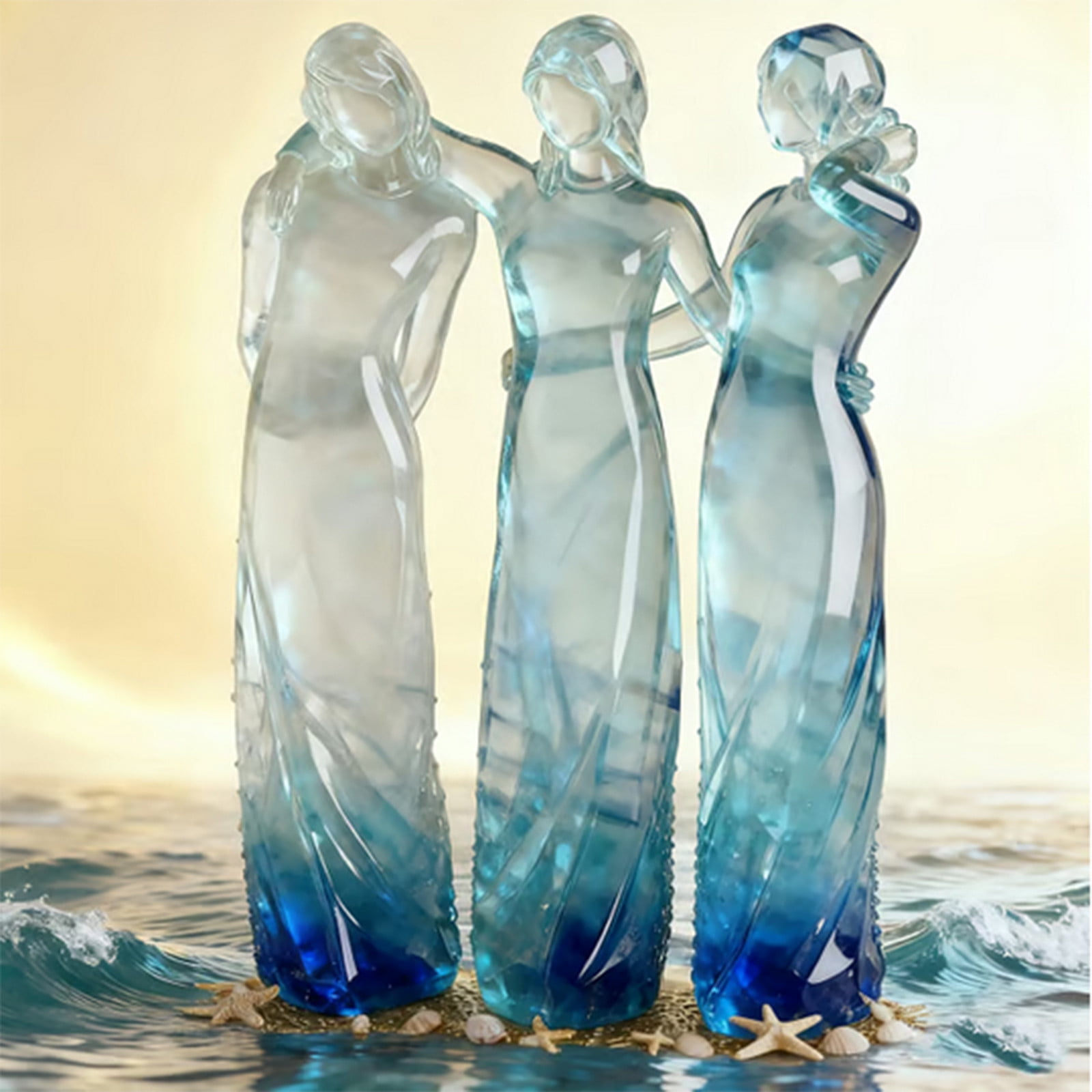 Three Sisters Sculpture Statue Handmade Figurine Celebrating Friendship ...