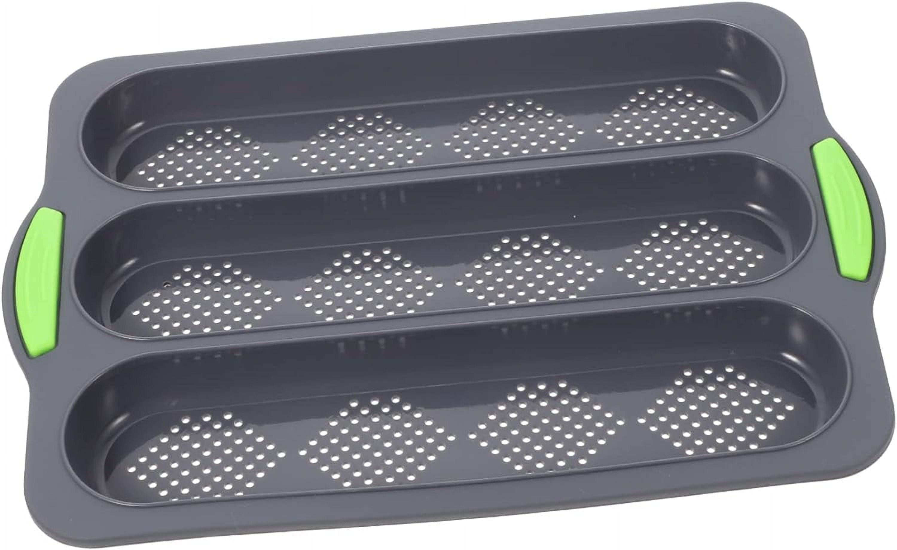 Three Slot Bread Mold Sub Bread Pan for Baking Non-stick Sandwich ...