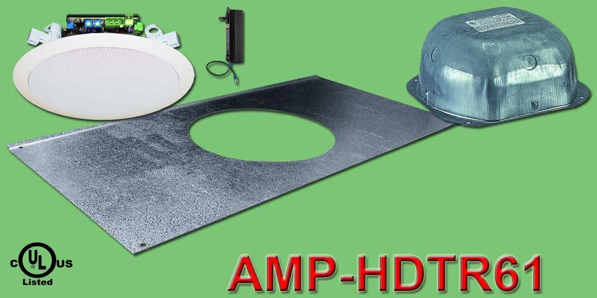 Three Source, Integratable, 6" Amplified, In Ceiling Speakers with ...
