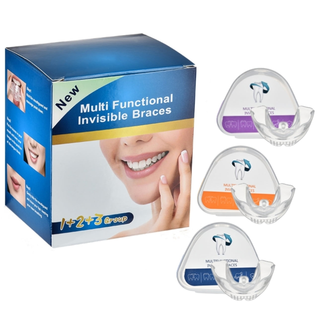 HailiCare Teeth Aligner Clear Braces for Adults Three-Stage Orthodontic ...
