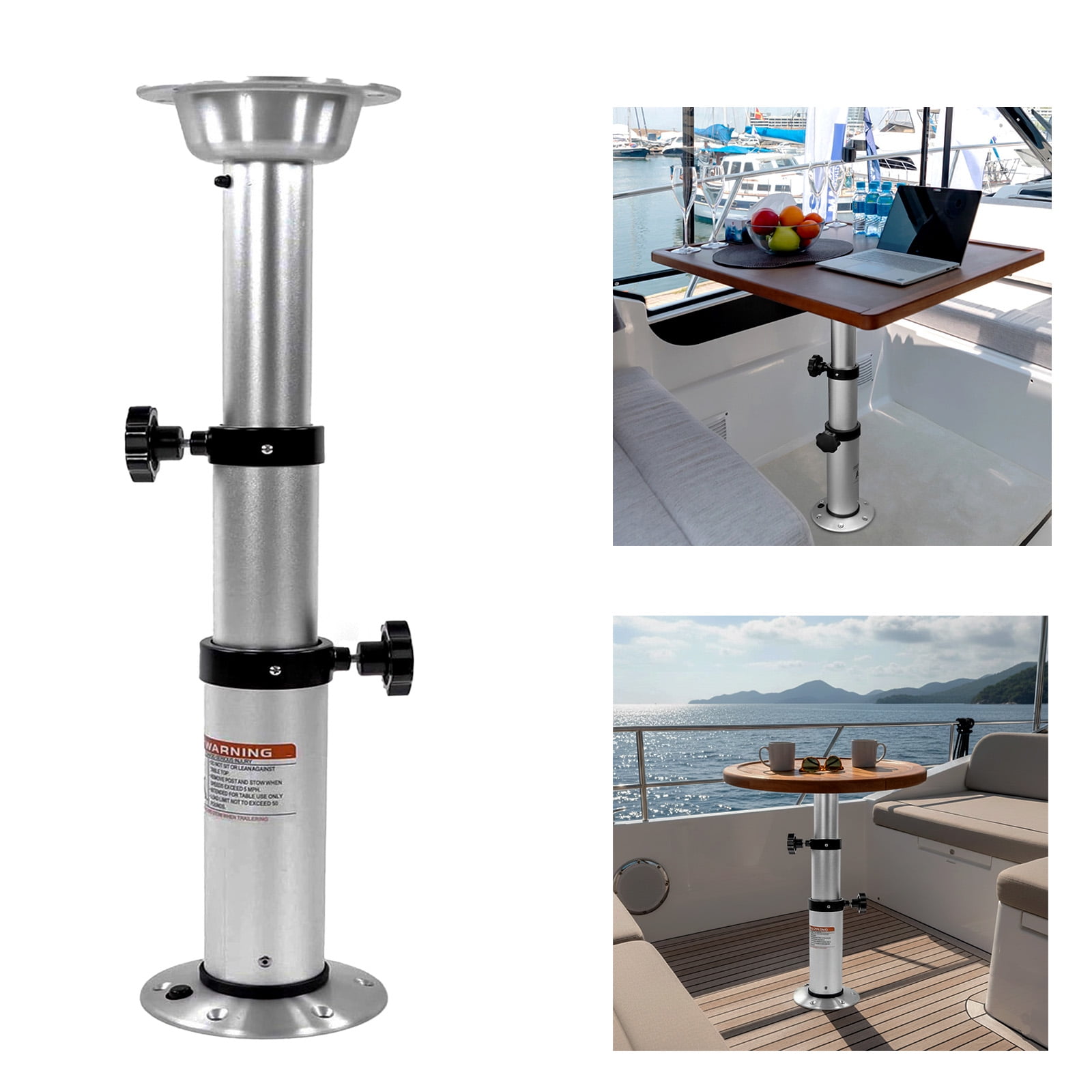 Three-Stage Telescopic RV Table Leg, Height Adjustable from 42 to 75 cm ...