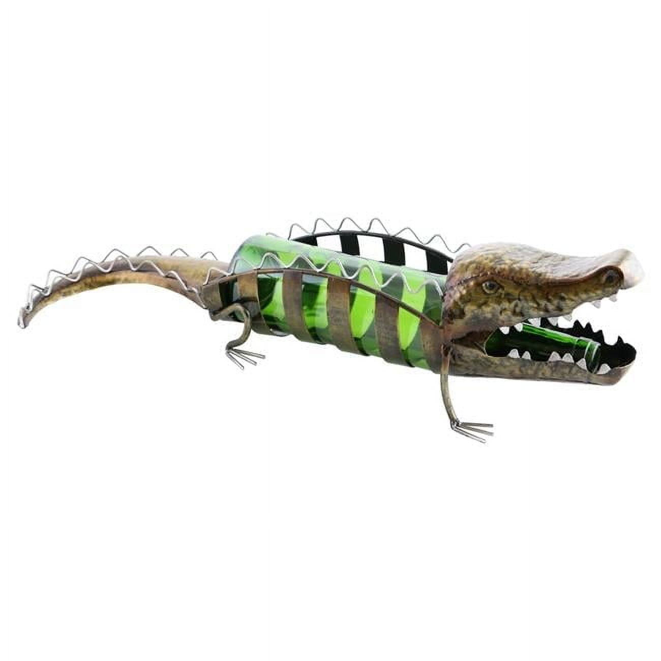 Three Star Import & Export ZL710 19 in. Alligator Wine Bottle Holder ...