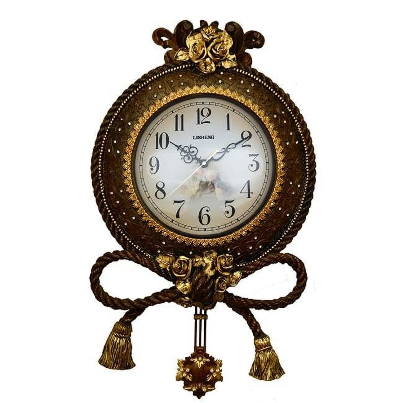 Three Star Import & Export ZP903 25 x 16 in. Wall Clock with Ropes ...