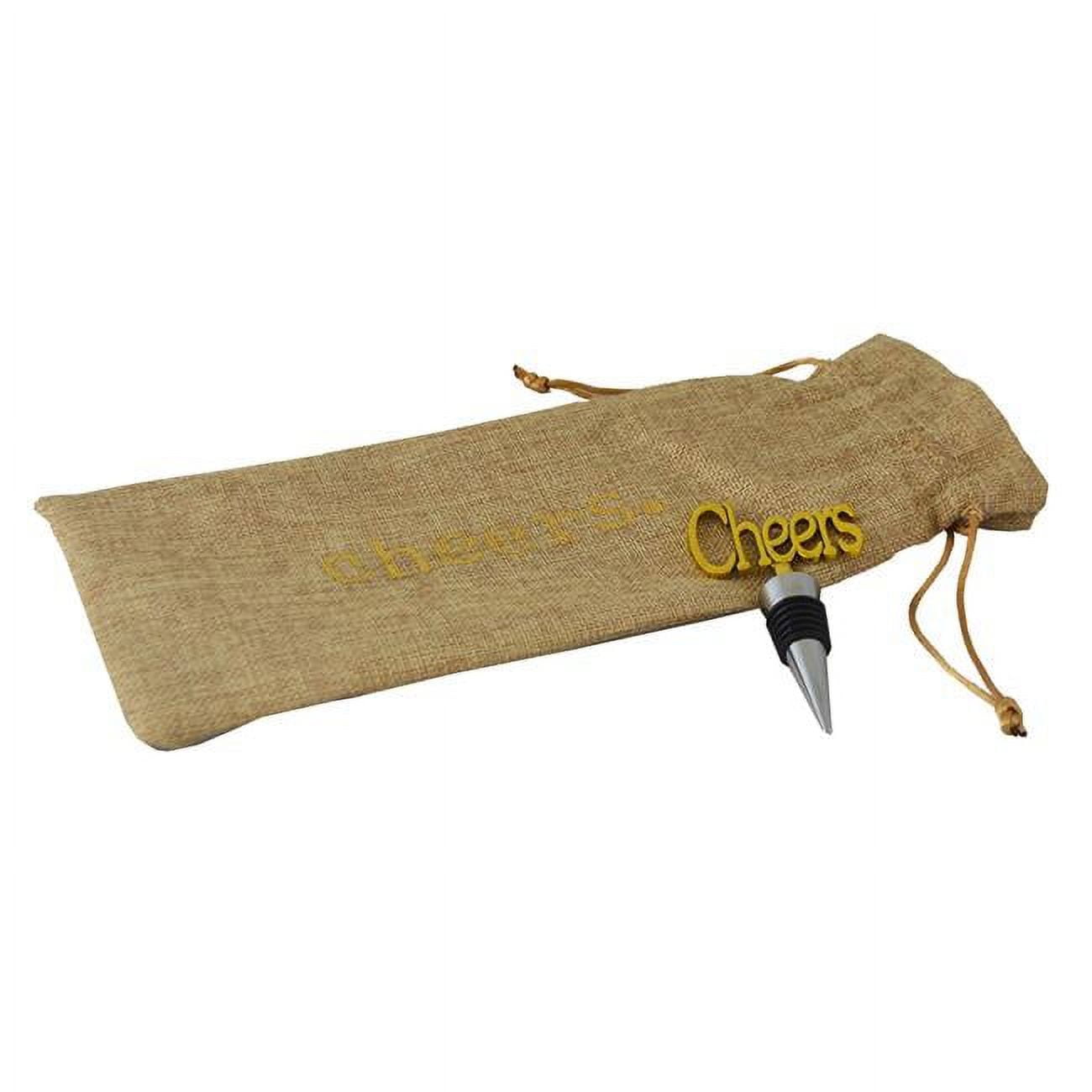 Three Star SX3270 Cheers Wine Bottle Bag & Stopper Set - Walmart.com